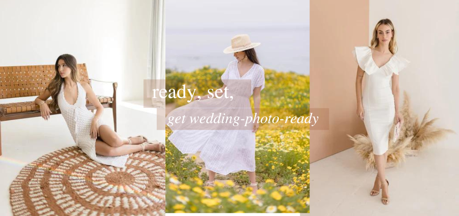 Ready, Set, Get Wedding-Photo-Ready With White Dresses – Miss Match ...