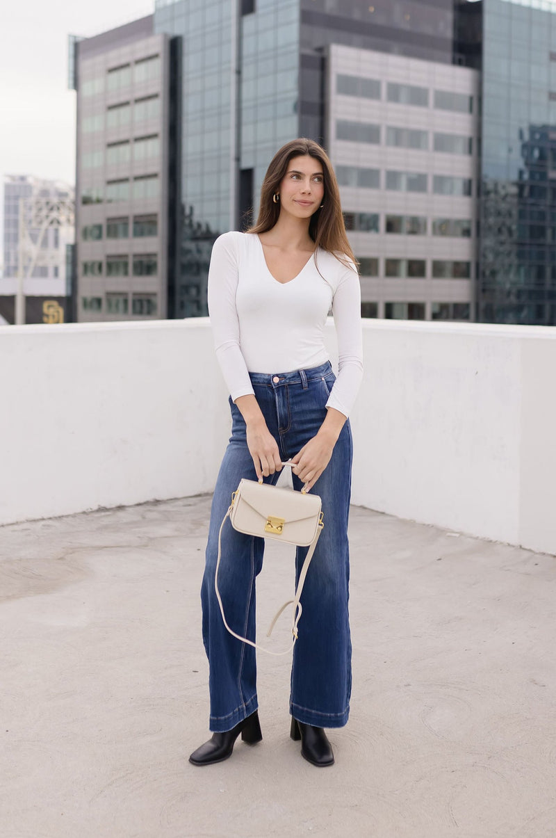 Stassi Top Handle Faux Leather Crossbody Purse Nude – Miss Match Group Inc.